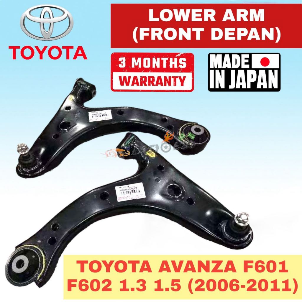ORIGINAL JAPAN TOYOTA LOWER ARM (FRONT DEPAN) - TOYOTA AVANZA F601 F602 ...