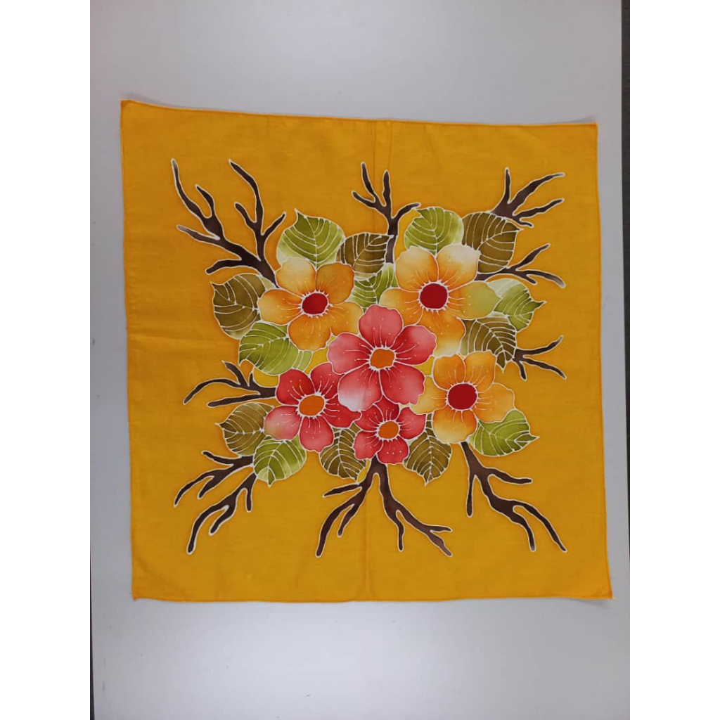 Cotton Hand Draw Batik Scarf Selendang Batik Lukis Tangan Kapas 55cm x ...