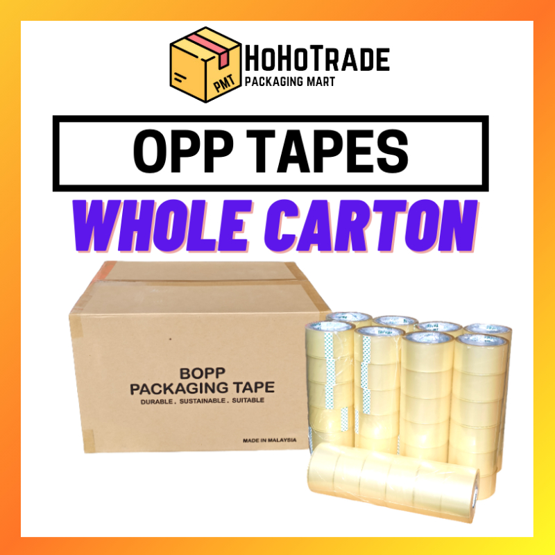 Hohotrade 1 Carton Opp Tape Salotape Cellophane Tape Fragile Tape ...