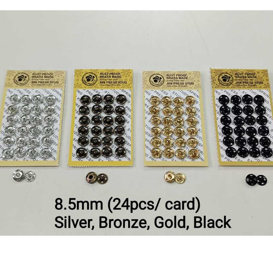 [8.5mm, 10mm, 12mm, 14mm] Butang Katup/ Butang Snap/ Butang Ketip ...