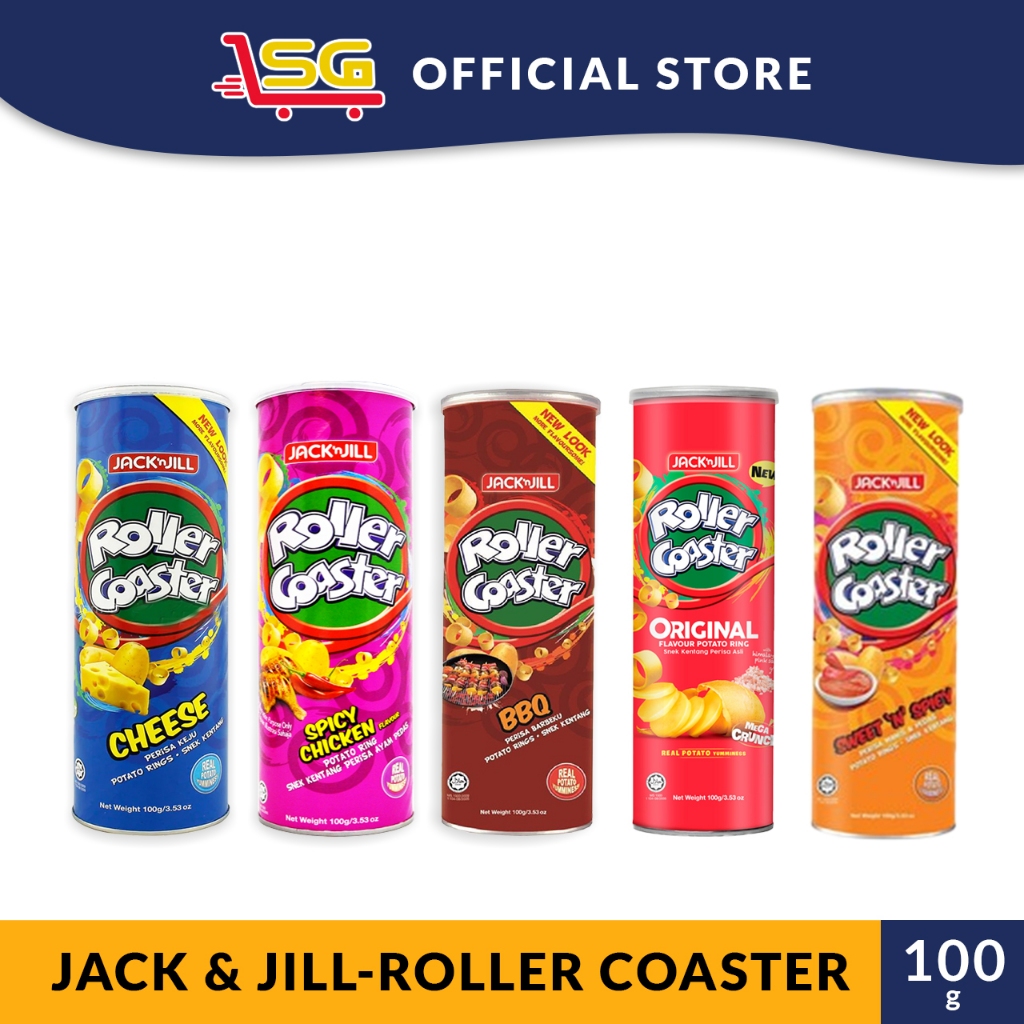 SG | Jack'n Jill Roller Coaster Potato Ring Snack 100g Cheese/ BBQ/Spicy Chicken/ Original ...
