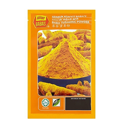 BABA'S Serbuk Kunyit / Turmeric Powder 125g Pack | Shopee Malaysia