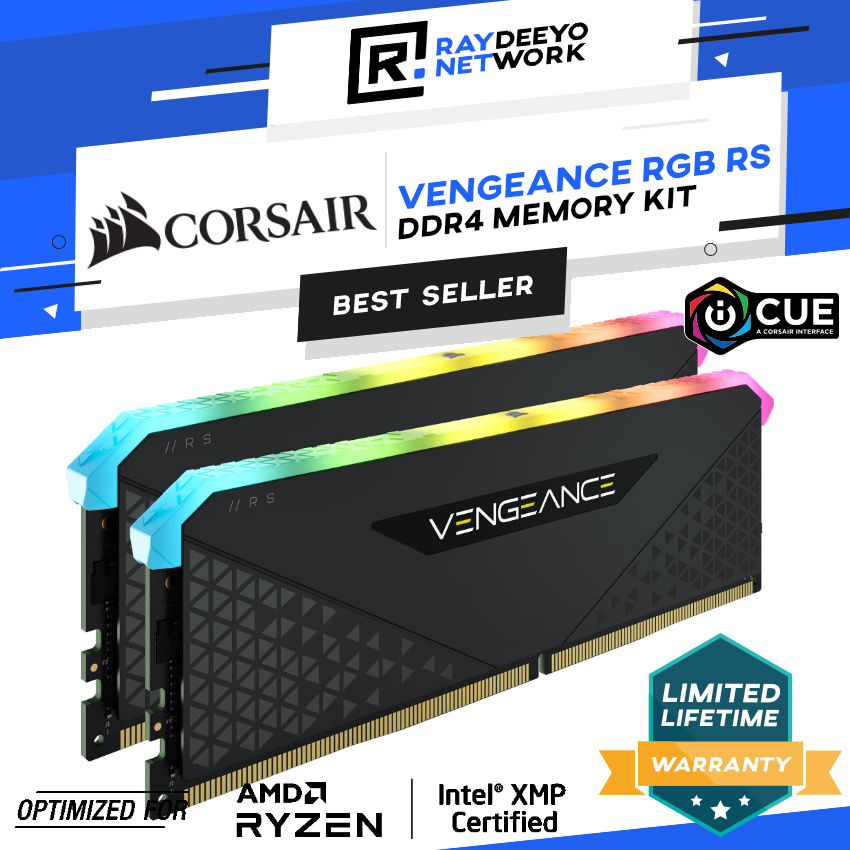 Corsair VENGEANCE RGB RS DDR4 RAM Memory Kit [ARGB/ICUE/Optimized for ...