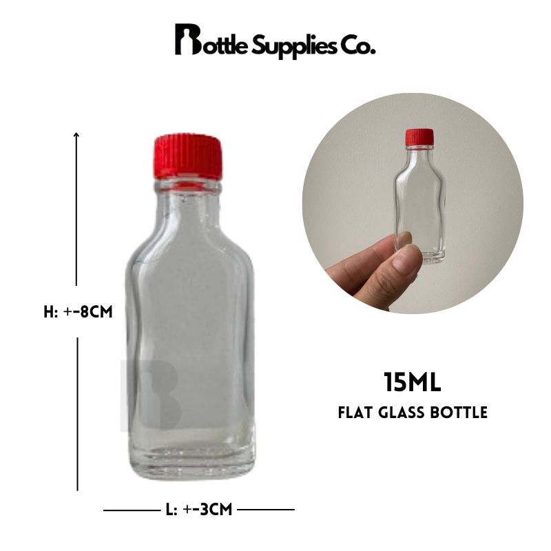 15ml Clear Glass Bottle/ Mini Sampling Glass with Cap and Insert ...