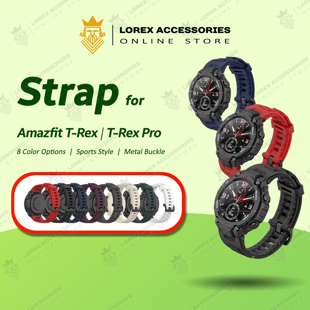 Strap for Amazfit T-Rex & T Rex Pro, 8 Color Options, Sport Smart Watch ...