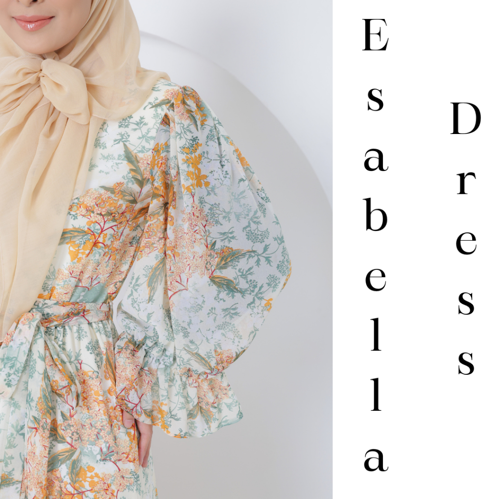 [ESABELLA DRESS] Muslimah English Dress by Hanna Mirae | Shopee Malaysia