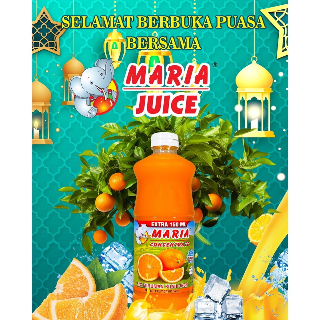 MARIA ORANGE CONCENTRATE JUICE 1L | Shopee Malaysia