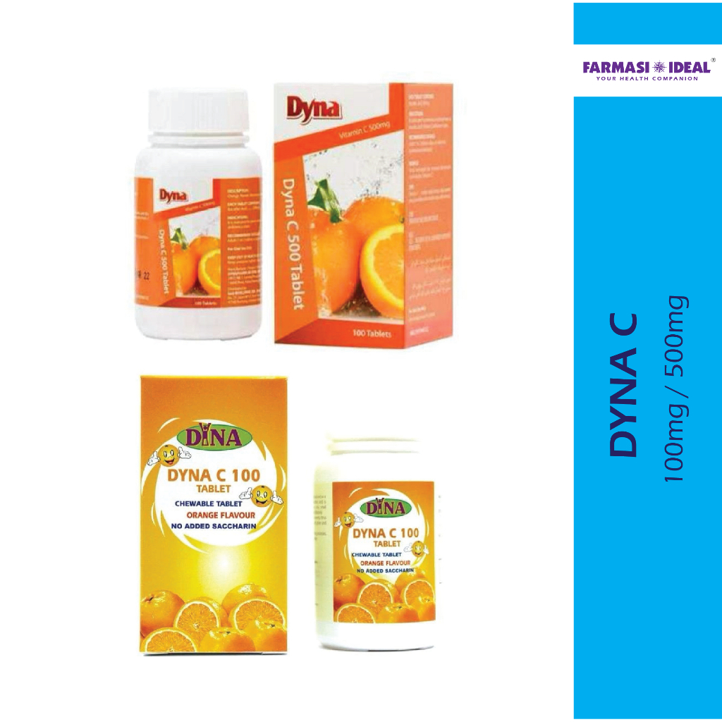 Dyna Vit C 100mg 120's / 500mg 100's (Immune booster) | Shopee Malaysia