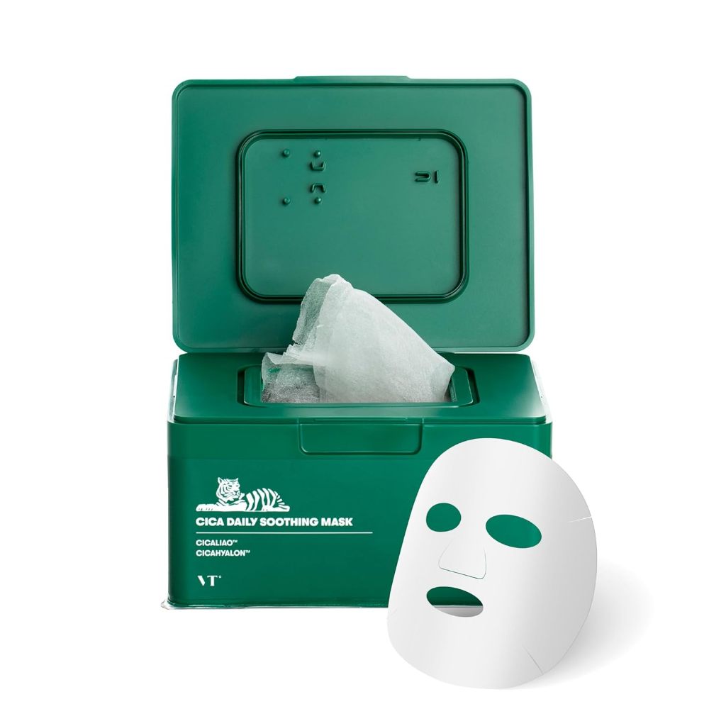 VT-COSMETICS CICA Daily Soothing Mask 30ea / Sheet mask / Acne care (Cica / Vital light/ Cica ...