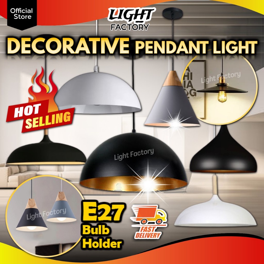 🔥HOT🔥 Modern Pendant Light E27 Holder Dining Hanging Light Vintage ...