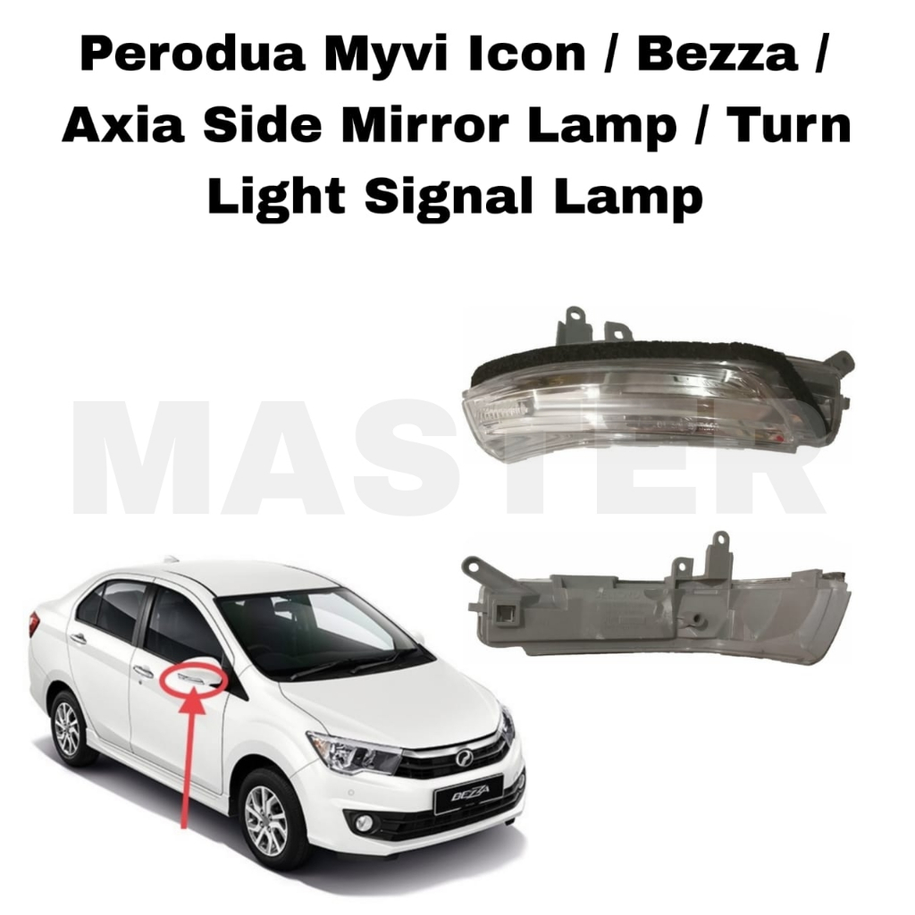 DELLOYED PERODUA LAGI BEST MYVI ICON / BEZZA / AXIA SIDE MIRROR LAMP ...