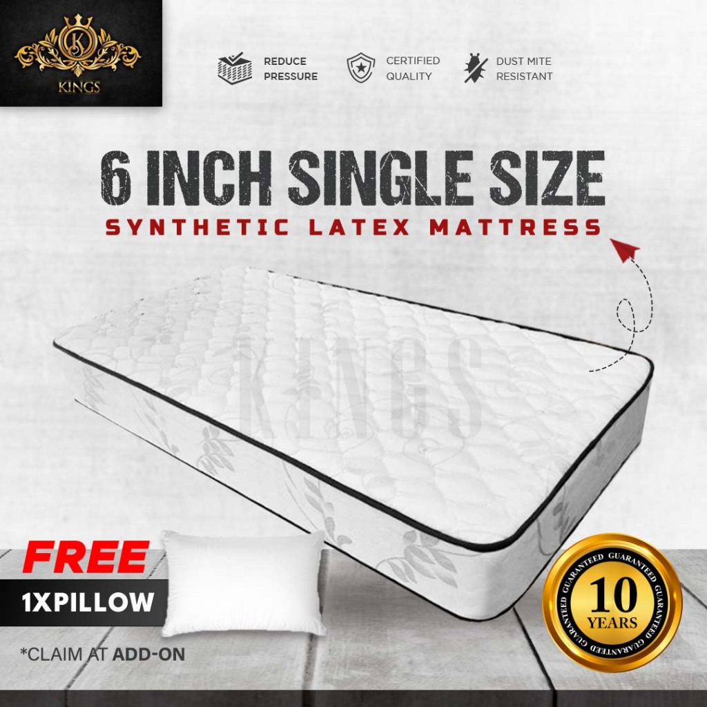 (Ready Stock Free Delivery)KH Tilam 6 inci Single Mattress Eco Foam ...