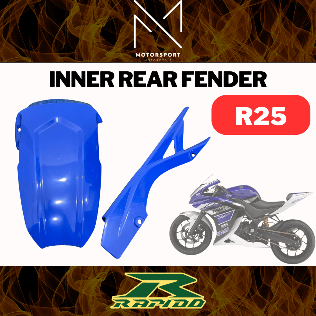 RAPIDO YAMAHA R25 Inner Rear Fender Ekor Belakang Motorsikal Motorcycle ...