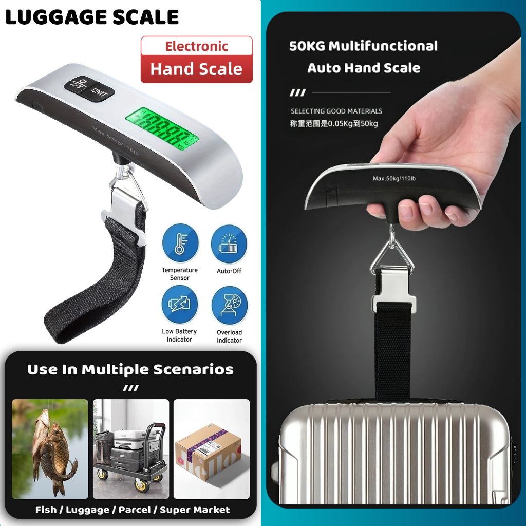 Digital Scale Electronic Balance Pocket luggage hand scale Suitcase ...