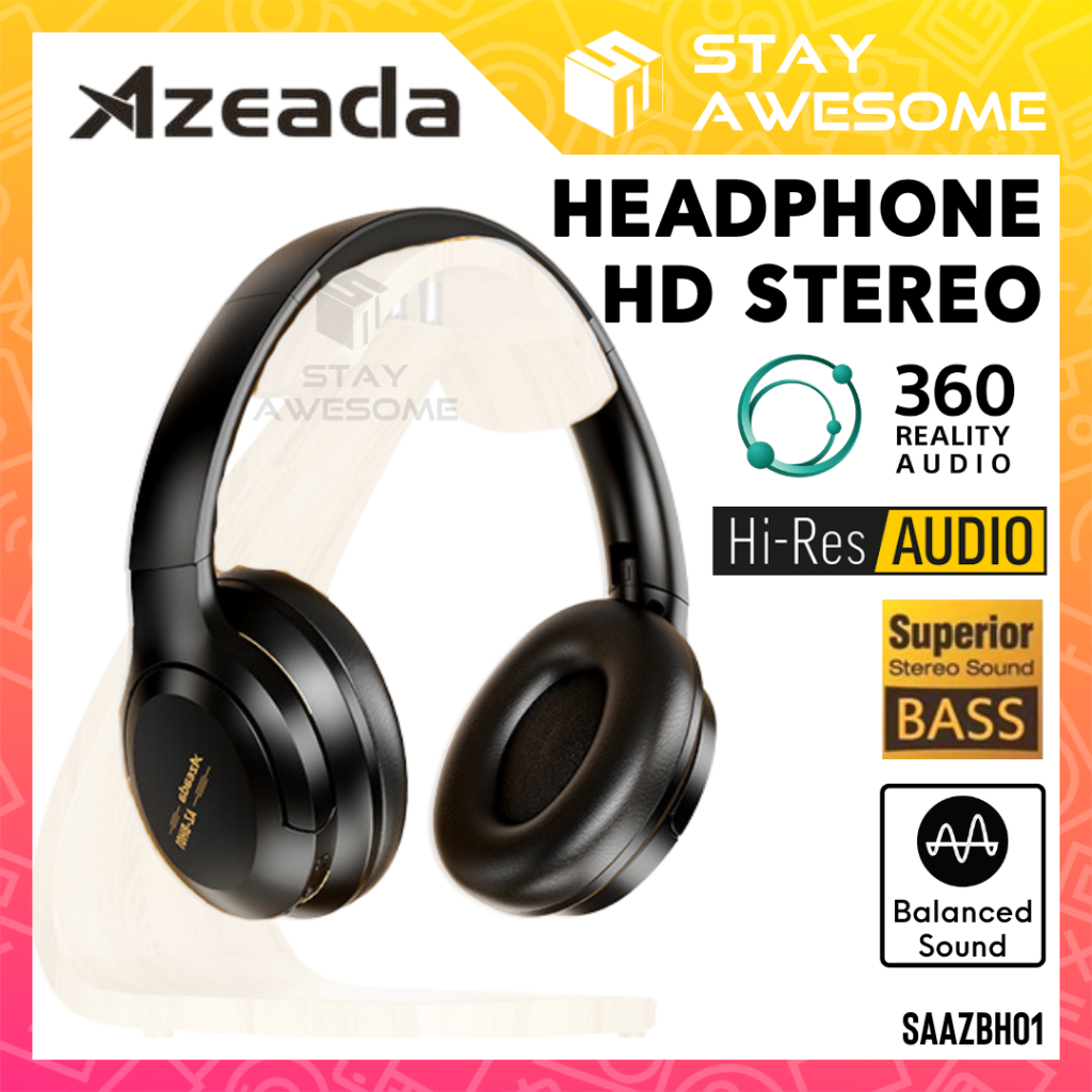 AZEADA Wireless ANC Foldable Headphone Bluetooth Noise Cancelling ...