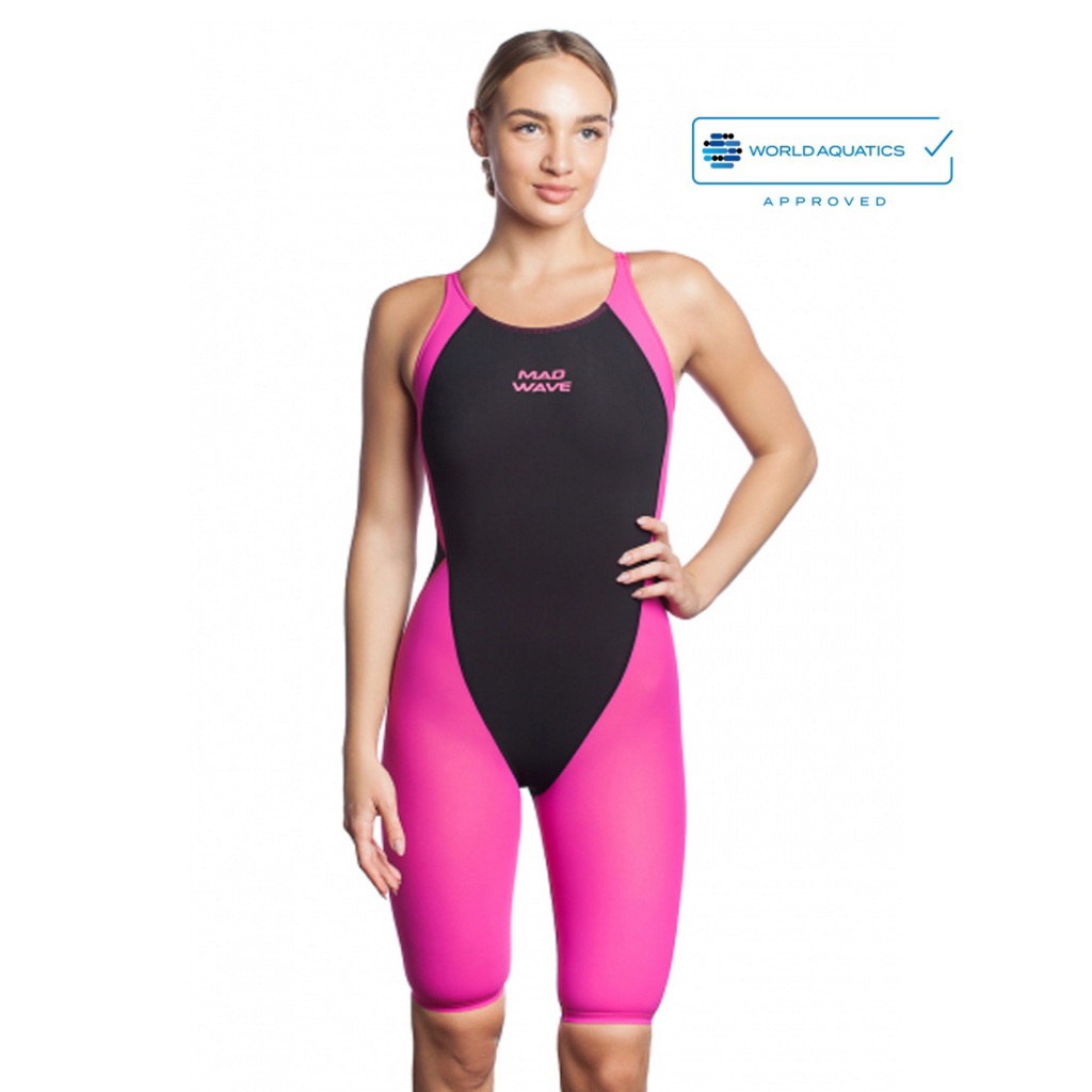 MADWAVE FASTSKIN REVOLUTION WOMEN SUIT BLACK/PINK (FINA APPROVED ...
