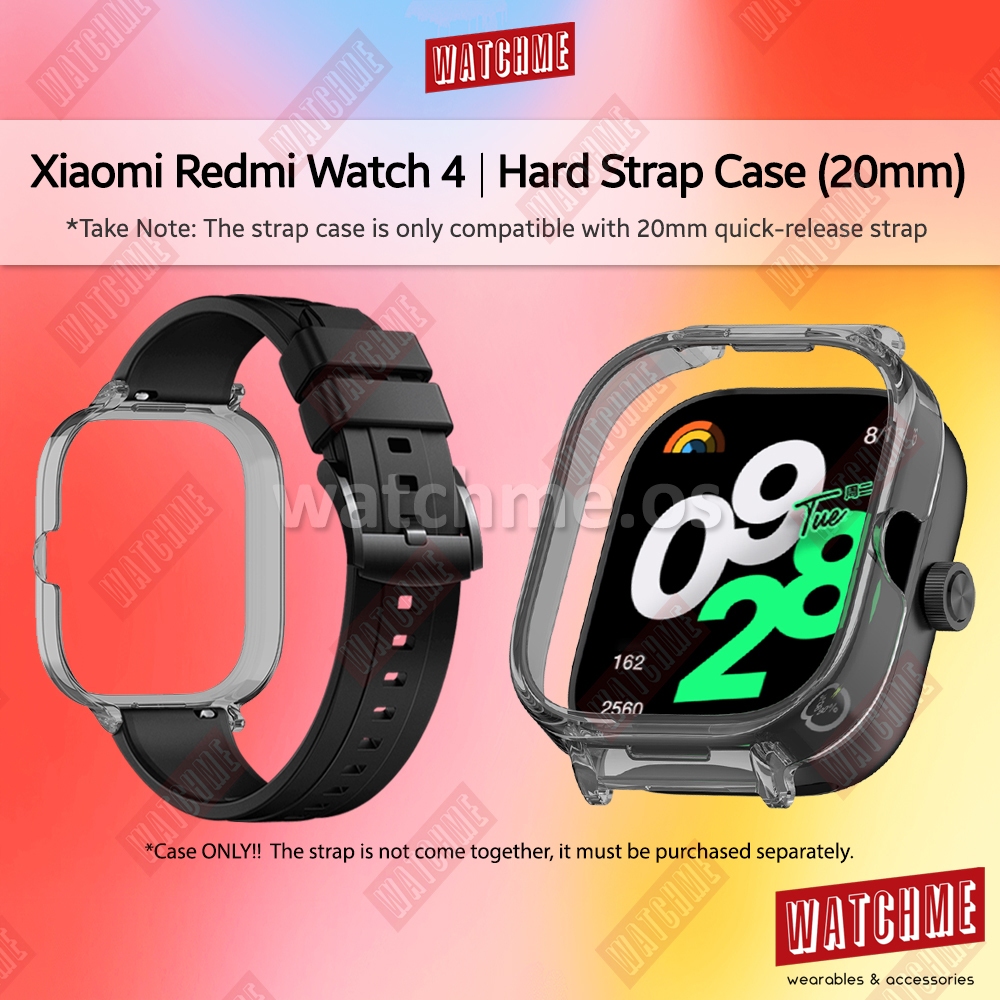 Xiaomi Redmi Watch 4 Hard Strap Case, 20mm Strap Casing, Smart Watch ...