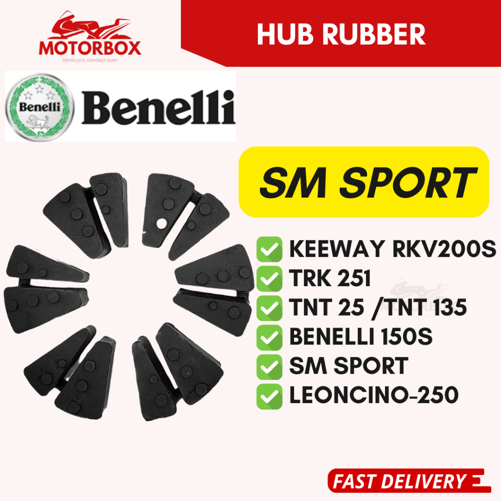 SM SPORT 110R HUB RUBBER SET - KEEWAY RKV200S TRK 251 TNT 25 135 ...