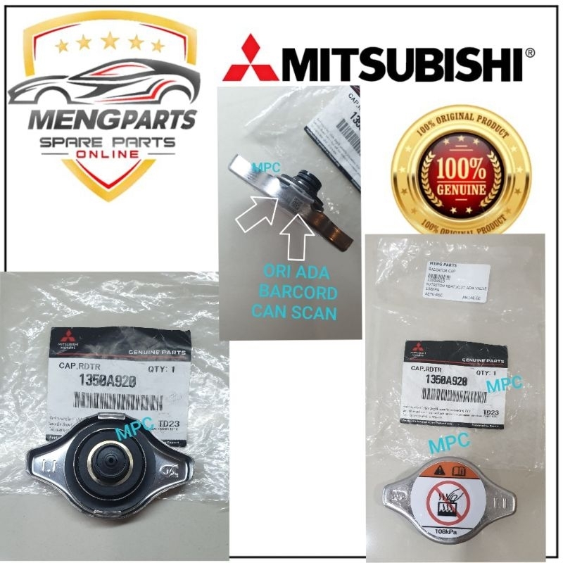ORIGINAL MITSUBISHI TRITON KB4T, KJ3T RADIATOR CAP * 1.1 / 108kpa ...