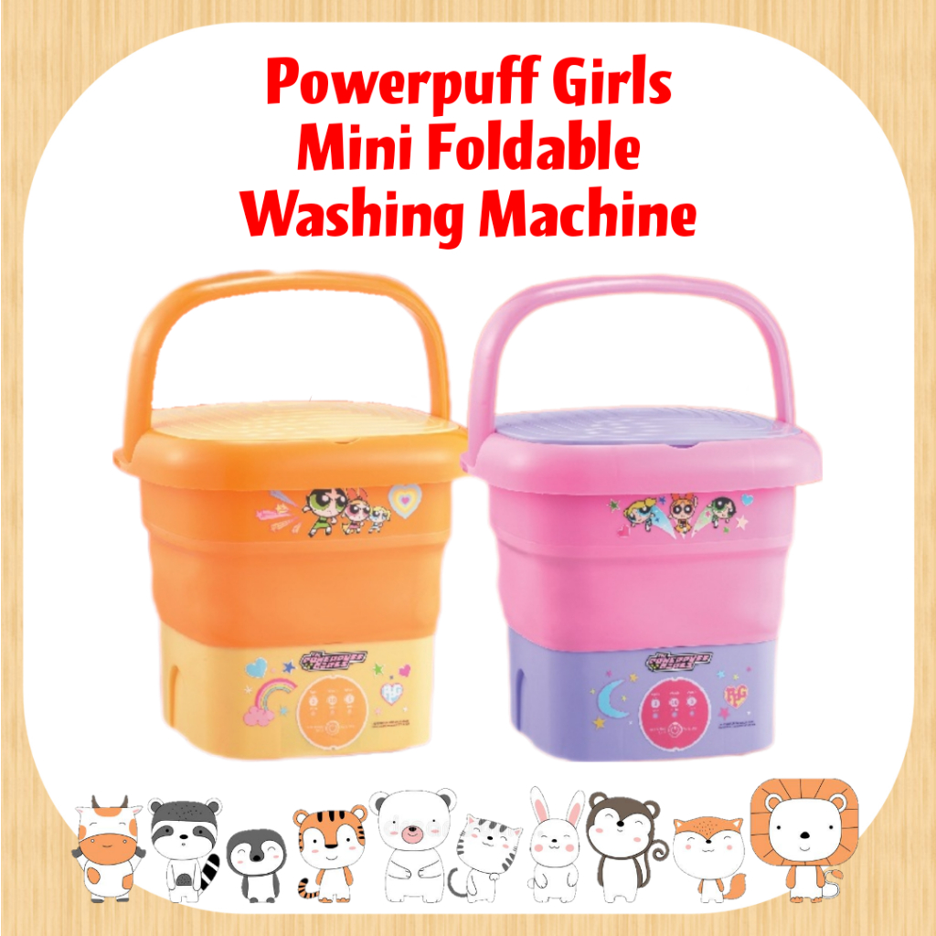 Guardian Powerpuff Girls Mini Foldable Washing Machine 4.5L | Shopee ...