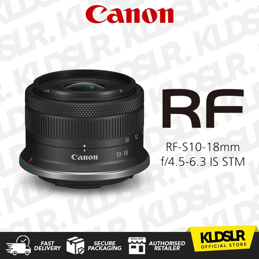 Canon RF-S 10-18mm F4.5-6.3 IS STM Lens (Canon RF) for EOS R50 EOS R10 EOS R7 EOS R100 (Canon ...