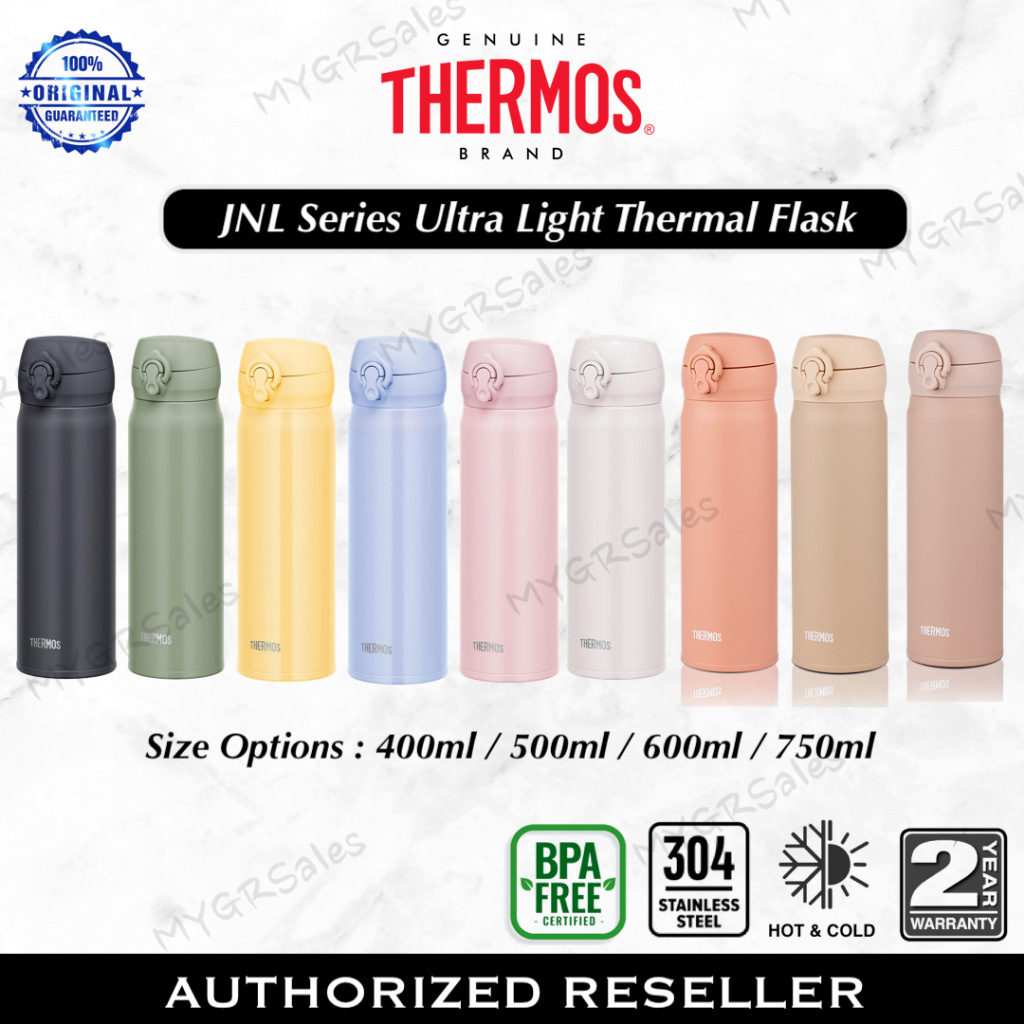 Thermos Ultra Light Thermal Flask JNL Series (400ml/ 500ml/ 600ml/ 750ml) Original 保温瓶 2 Years ...
