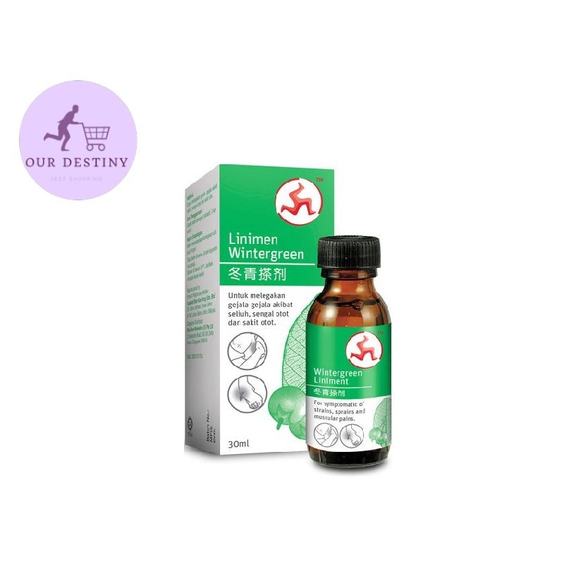 Three Legs Wintergreen Liniment (Analgesics) 三脚标冬青搽剂 30ml (Exp: 01/2025 ...