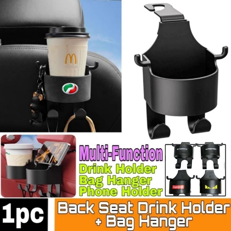 Cup Holder Bag Hanger Back Seat Hook Phone Drink axia alza bezza myvi ...