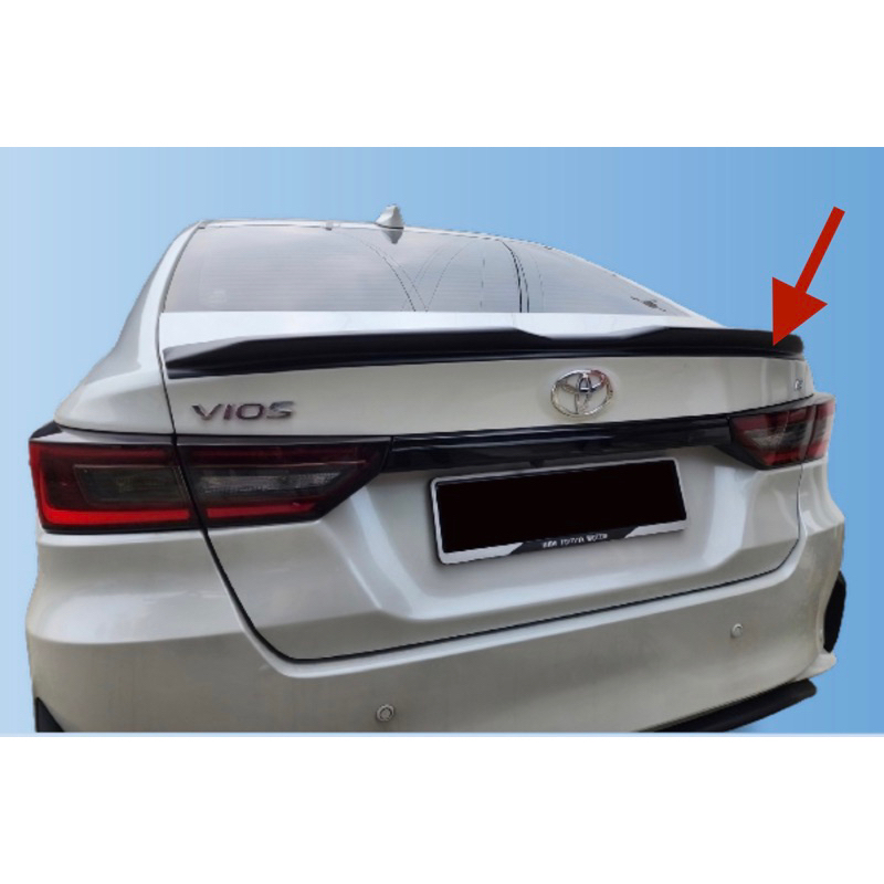 TOYOTA VIOS 2023 SPOILER 68 AM11 WITH PAINT BLACK COLOUR | Shopee Malaysia