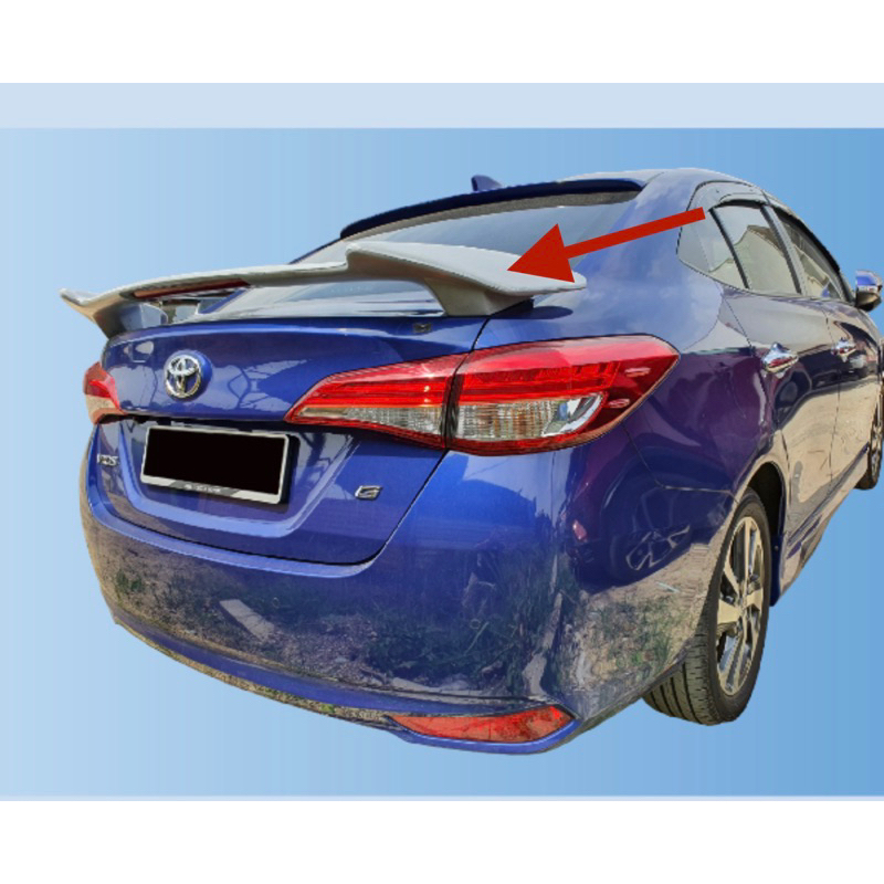 VIOS 2019.2023. SPOILER LED TRD V3 FIBER NO PAINT | Shopee Malaysia