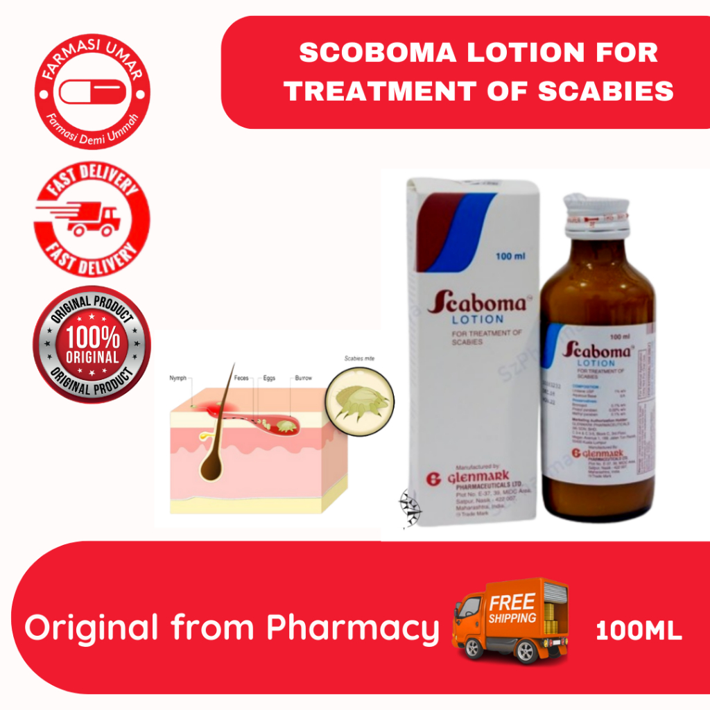 SCABOMA LOTION 100ML For Treatment of Scabies | Shopee Malaysia