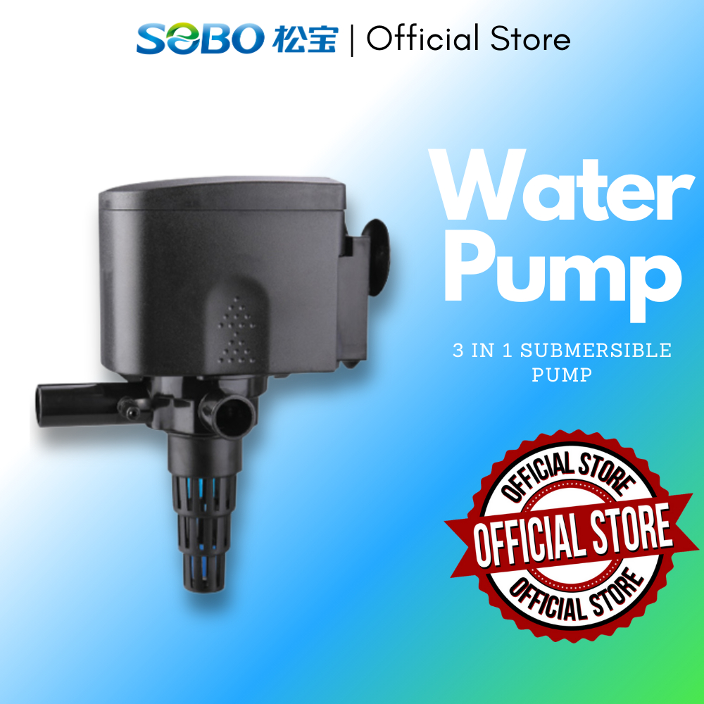 SOBO Aquarium Water Pump Submersible 3 in 1 Pump WP-880 WP-1880 WP-2880 ...