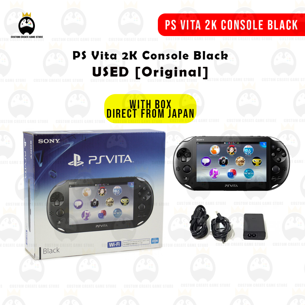 SONY PlayStation VITA PS Vita Console Black PCH - 2000 FW 3.74 Tested ...