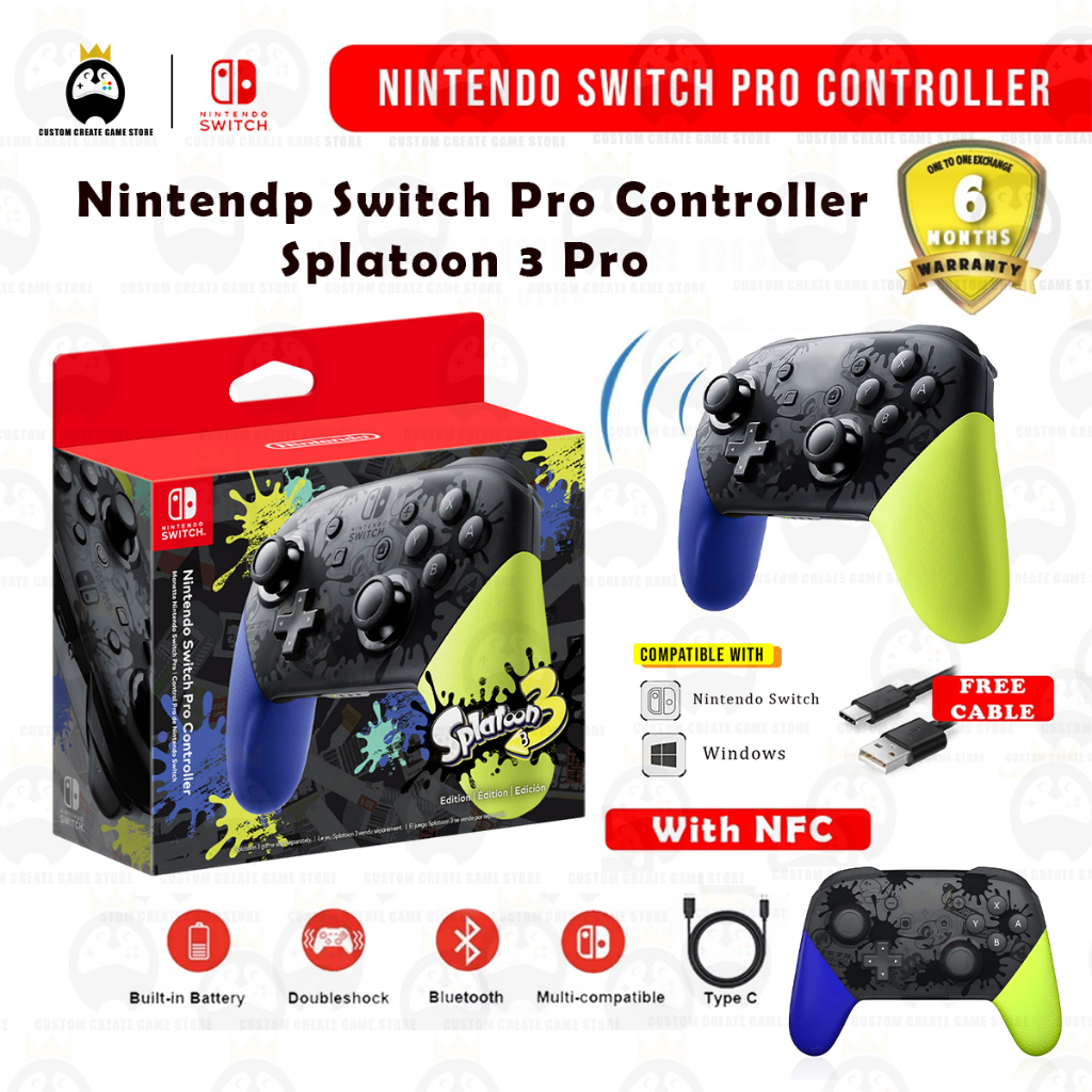 Nintendo Switch Pro Controller New Spartoon 3 with NFC 1-1 Like ...
