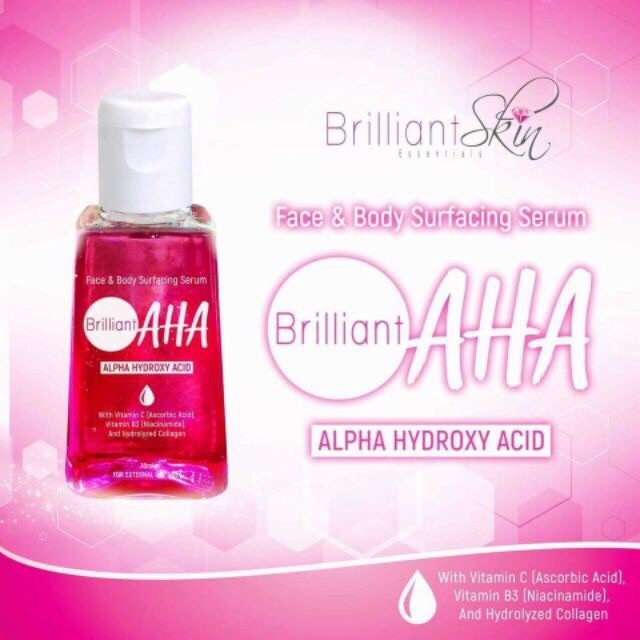 BRILLIANT ESSENTIALS - AHA FACE AND BODY RESURFACING SERUM 30ML ...