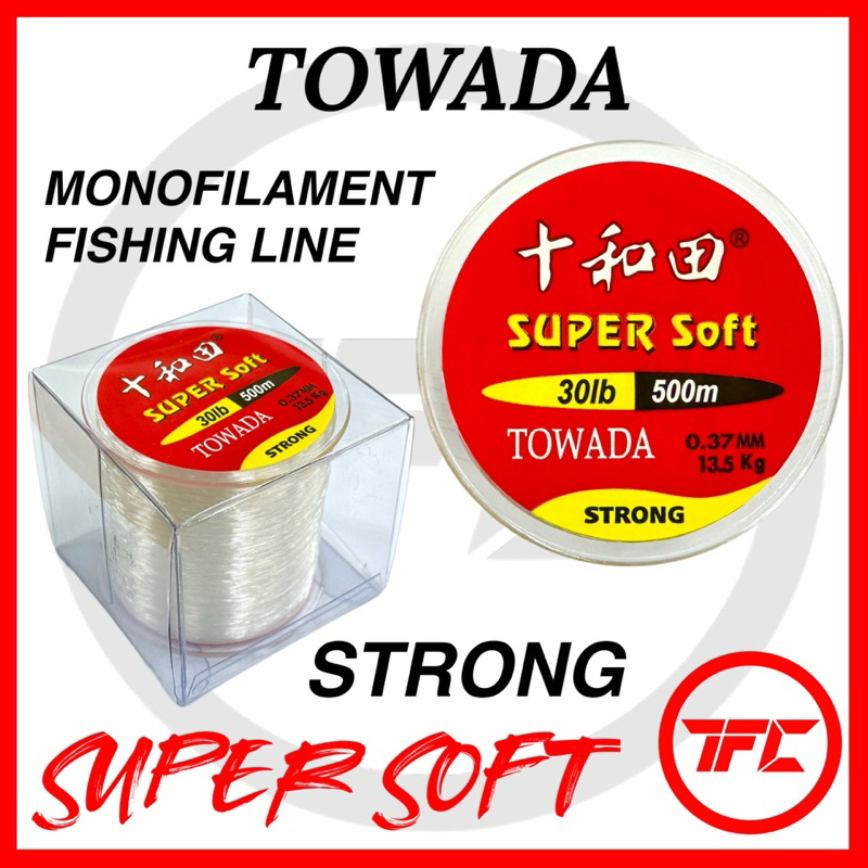 TOWADA Super Soft Strong Nylon Monofilament Line Mono Kolam Sungai Tangsi Fishing | Shopee Malaysia
