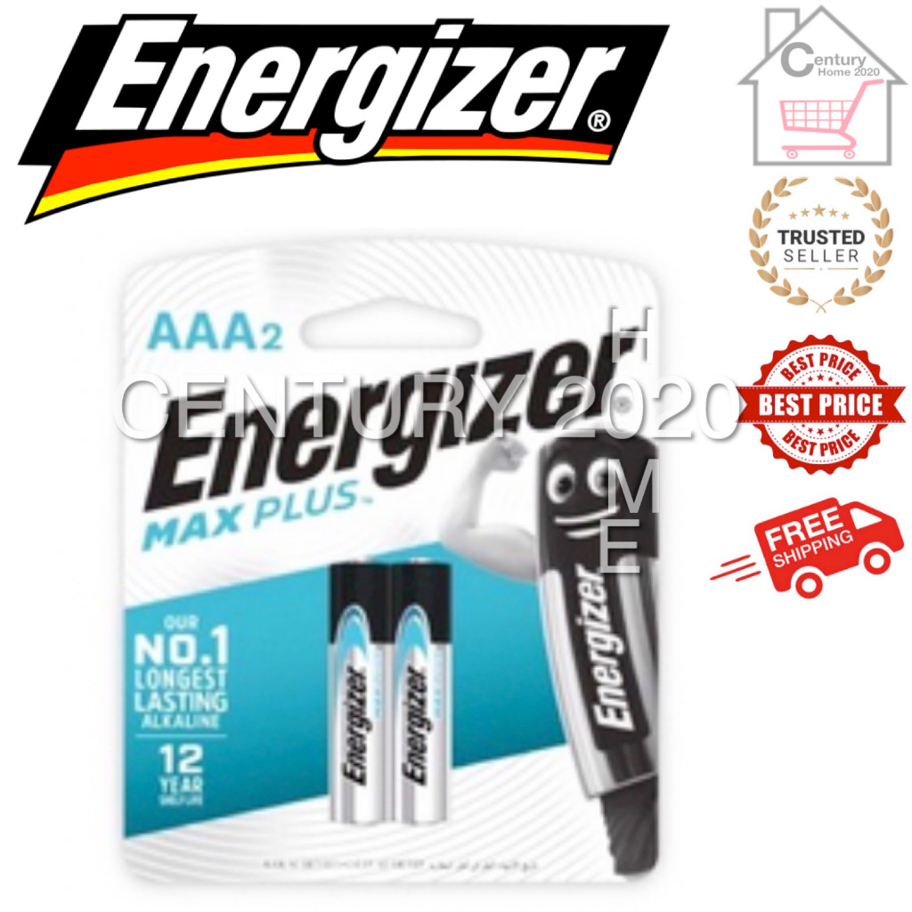 ENERGIZER Max Plus AAA/AA Battery Alkaline Battery 2pcs/pack | Shopee Malaysia