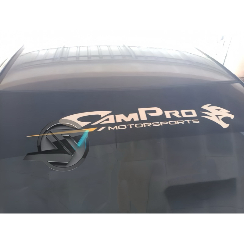 (Ready Stock) S1320# Proton CamPro Motorsport Car Windshield Vinyl ...
