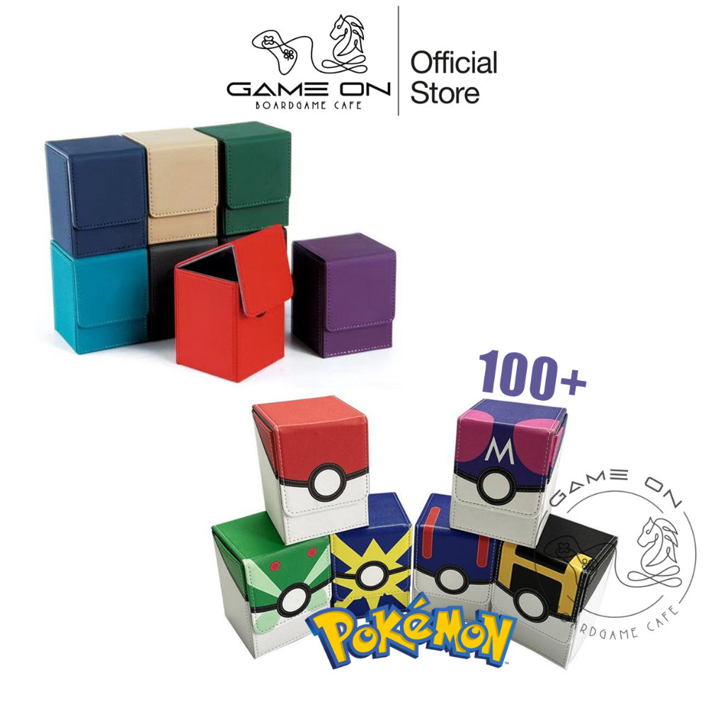 Deck Box Casing 100+ Cards Pokemon PU Leather Ready Stock Top Load ...