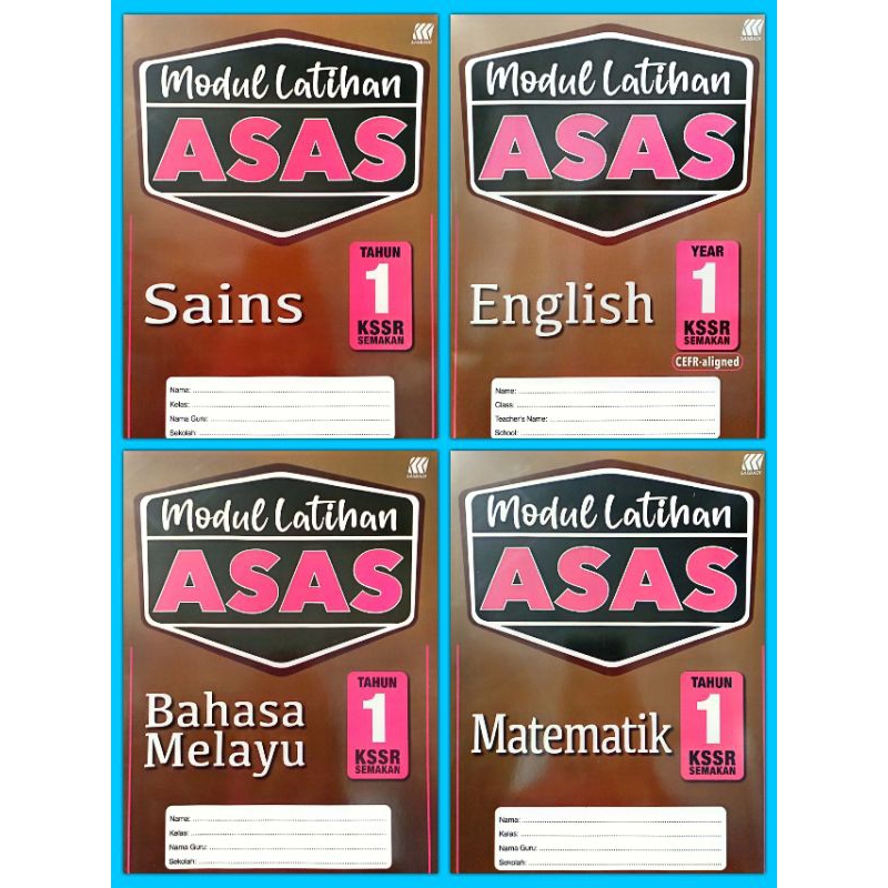 modul latihan asas 4 subjek bm,bi,mate,sains | Shopee Malaysia