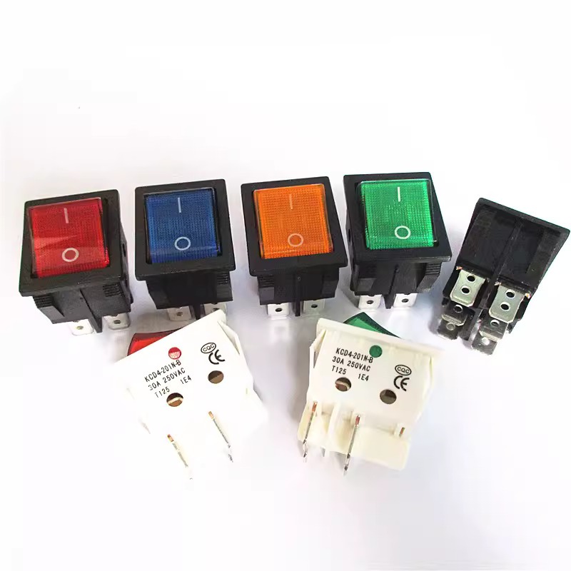 rocke switch 4 PIN KCD2 KCD4-202 16A 30A 125VAC 250VAC 2000W 5000W | Shopee Malaysia