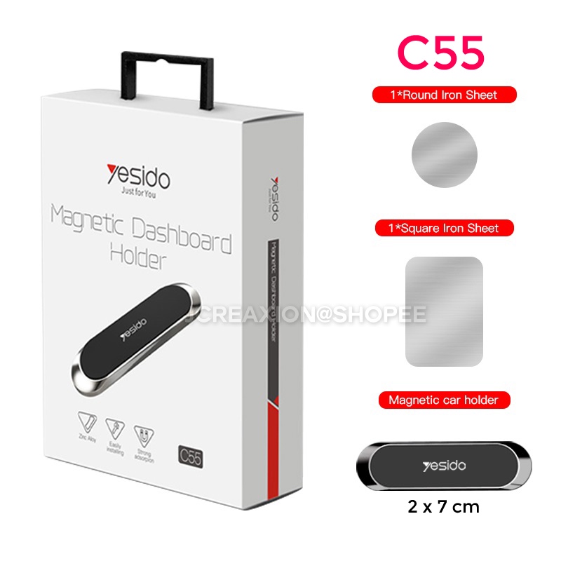YESIDO C81 C83 Mini Strong Suction Magnetic Dashboard Holder for Mobile ...