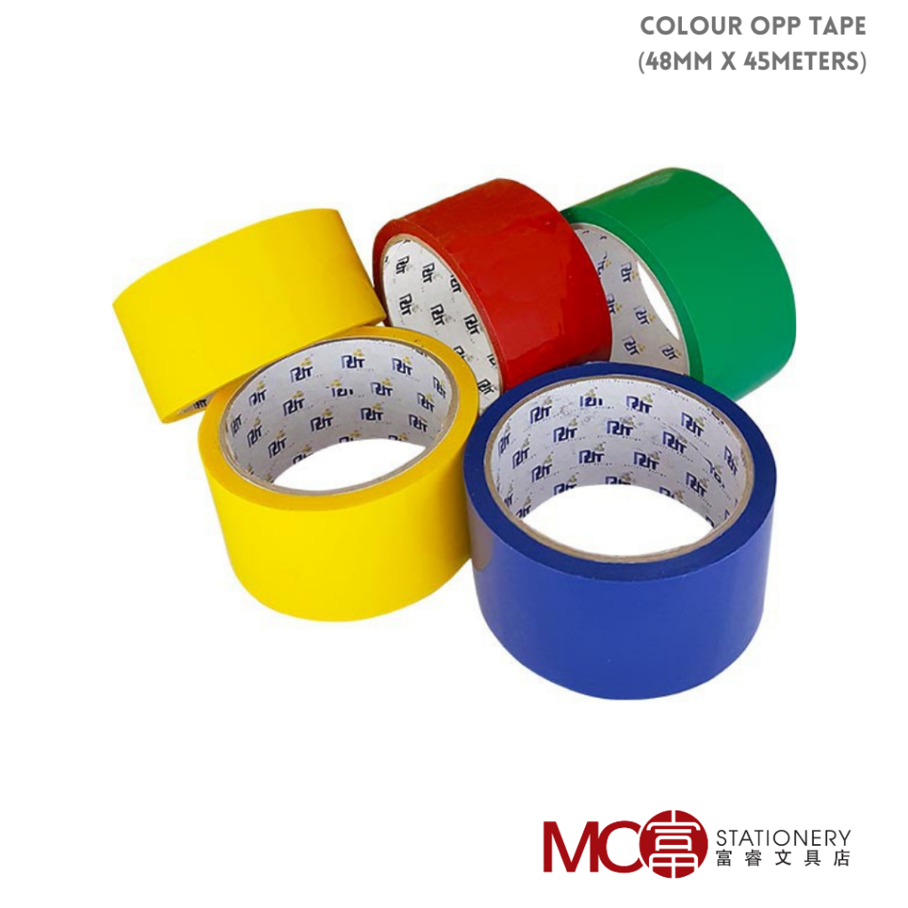 Colour OPP tape (48MM x 45Meters) | Shopee Malaysia