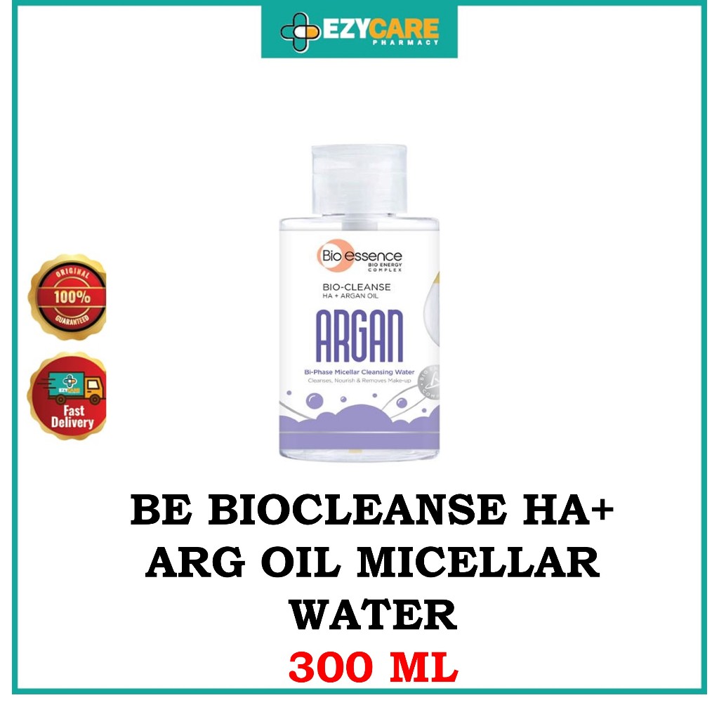 BIO ESSENCE MICELLAR WATER 300ML [HA+ARGAN OIL / HA+VITAMIN C] | Shopee ...