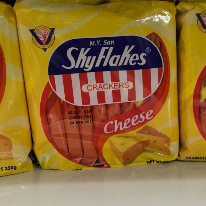 Philippine Goodies Skyflakes Crackers Cheese Flavour (10 pcs inside ...