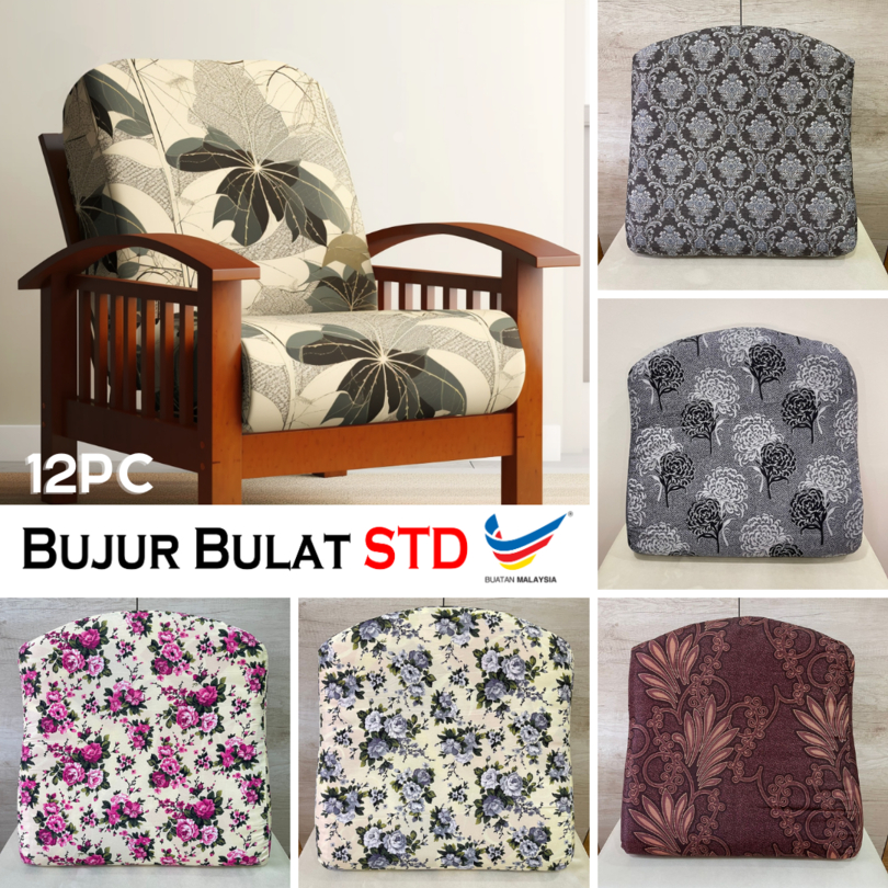 Sarung Kusyen Bujur Bulat [STD Size] 12 Pc Double Zip Type | Uni ...