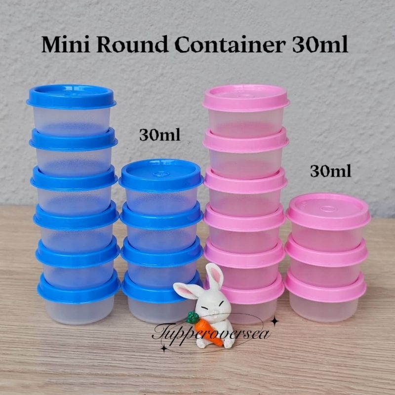Tupperware Mini Round Container 30ml (2 PCS / 4 PCS) | Shopee Malaysia