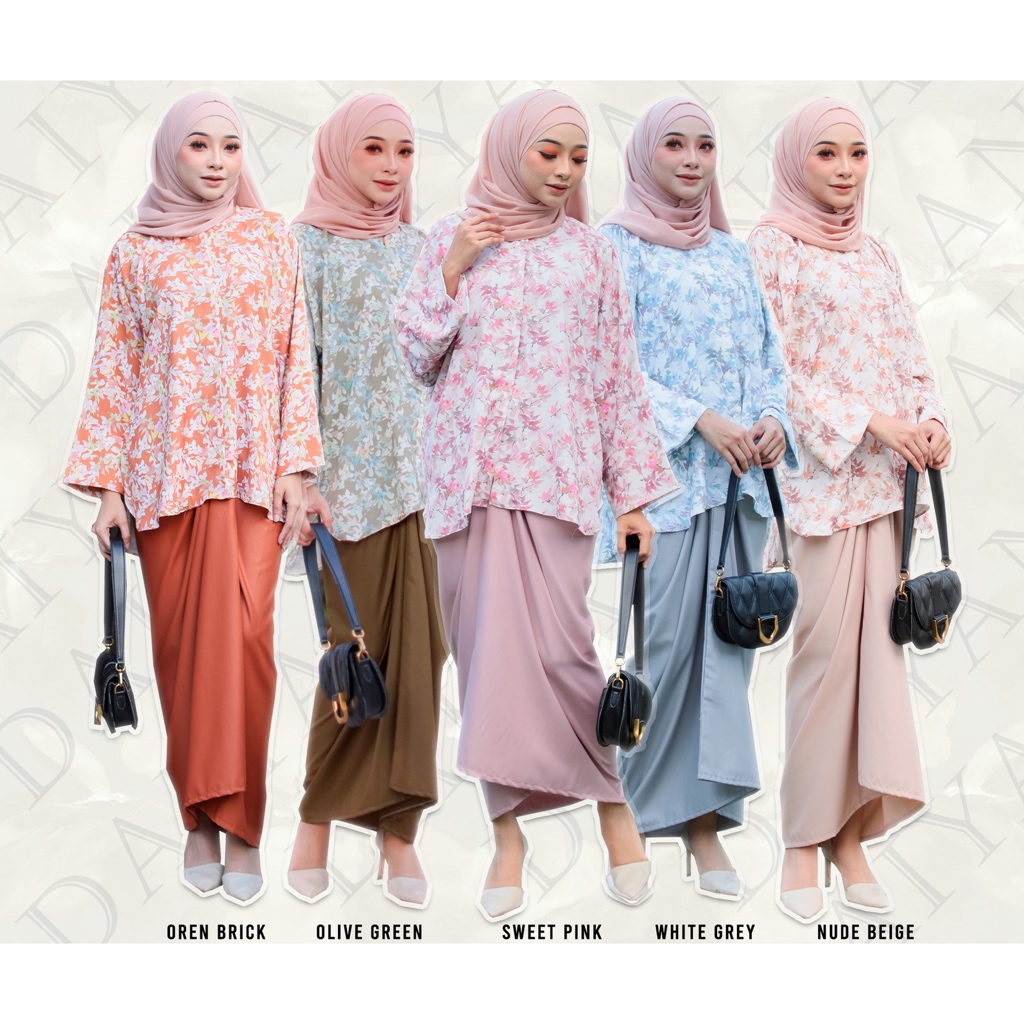 Daiyan Kurung Kaftan Baggy Loose Style Skirt Pario Semi Instant ...