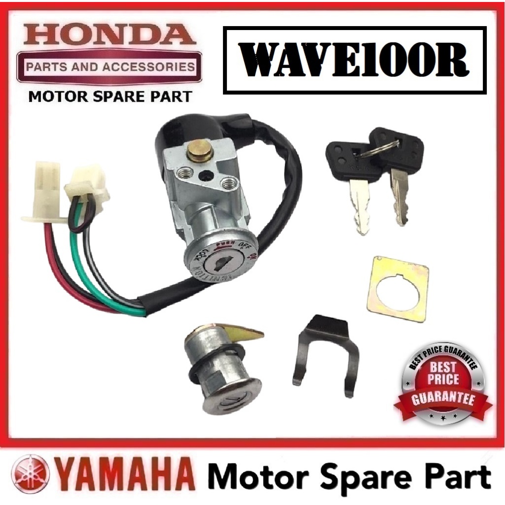 HONDA WAVE100R MAIN SWITCH SET 0 KUNCI SUIS SET MAINSWITCH SET WAVE100 ...
