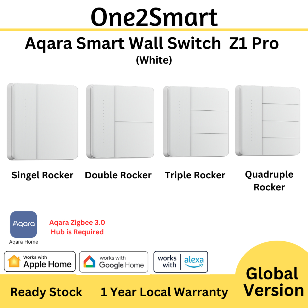 Aqara Smart Wall Switch Z1 Pro White | Shopee Malaysia